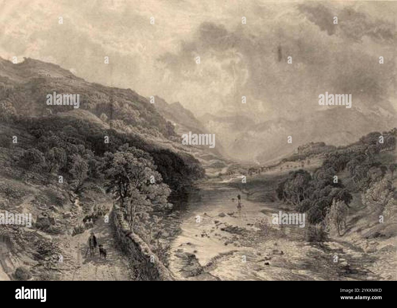 Borrodale by Samuel Bough - Samuel Bough Stock Photo - Alamy