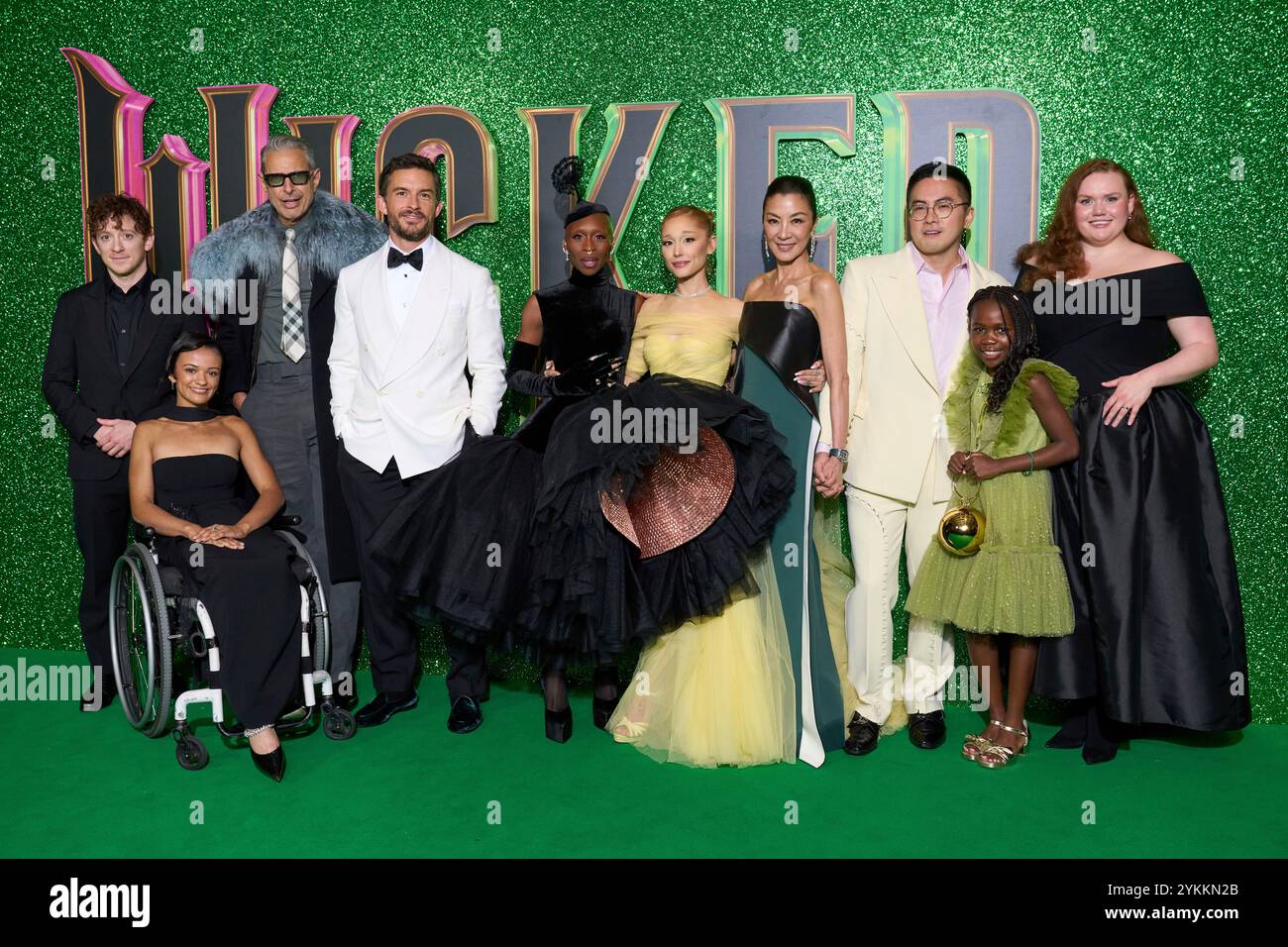 Ethan Slater, from left, Marissa Bode, Jeff Goldblum, Jonathan Bailey ...