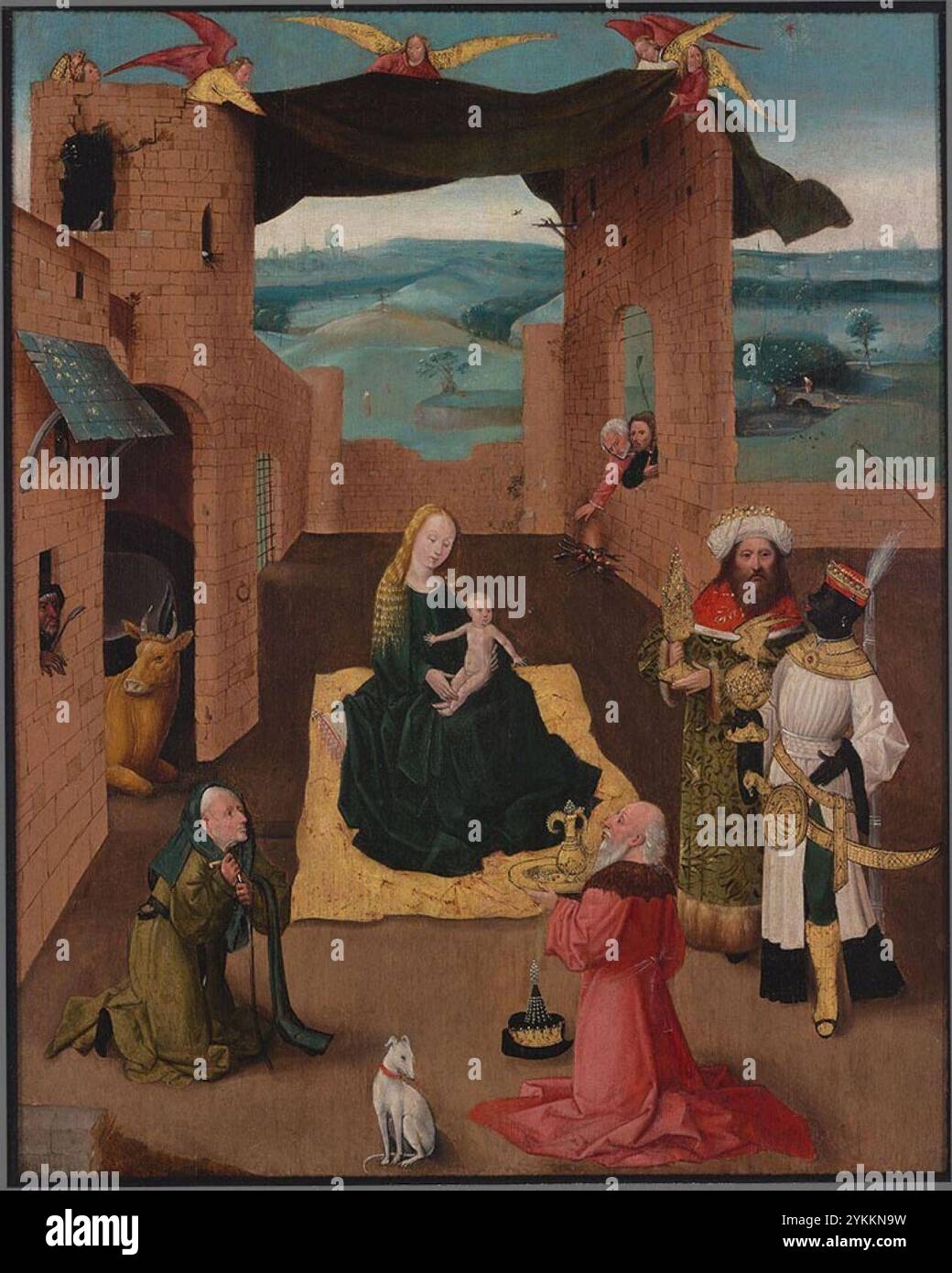 Bosch - After - The Adoration of the Magi, circa 1540 Stock Photo - Alamy