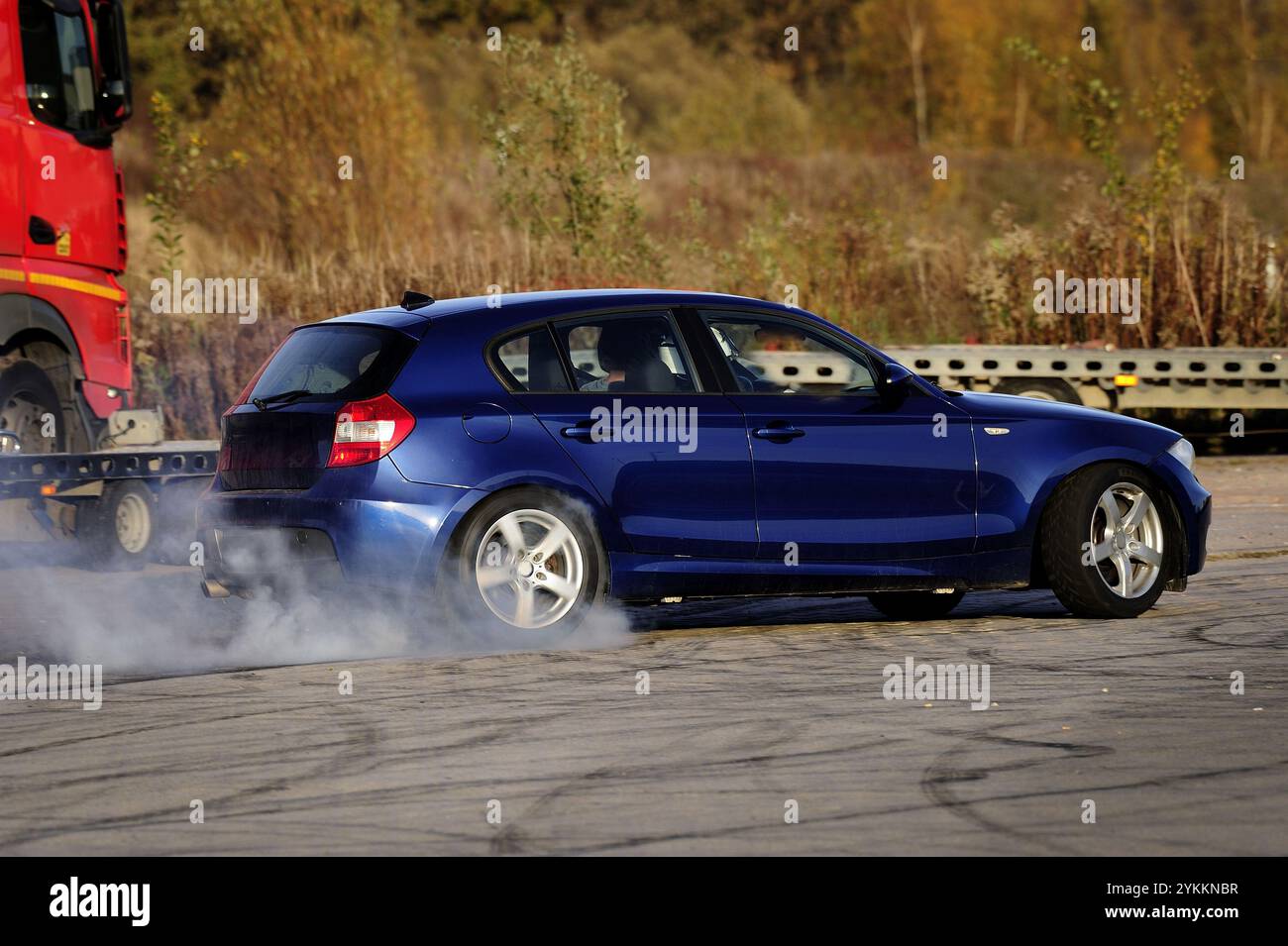 car, drifting, madness on the road, ride, transport, rubber, road, no ...