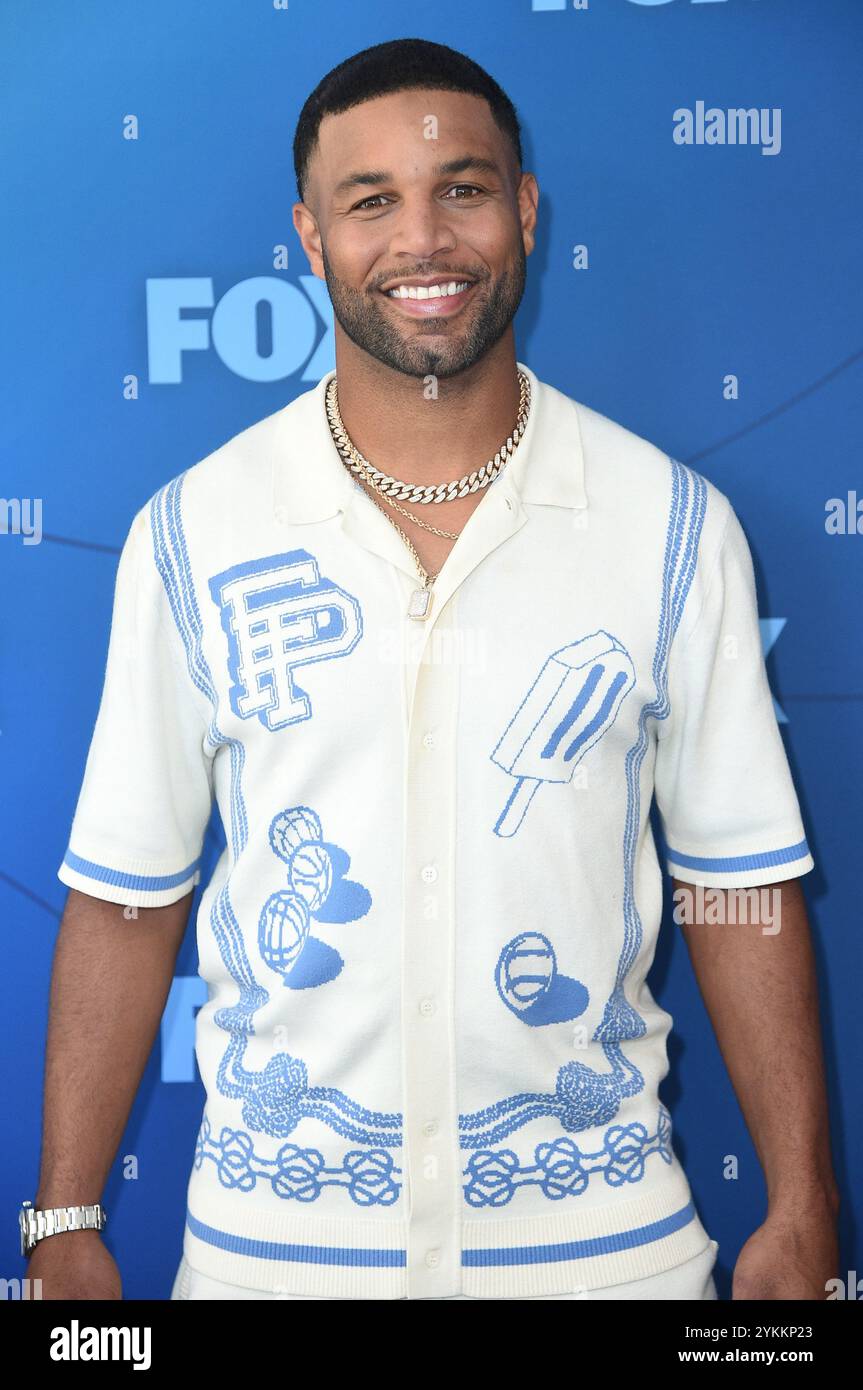 Golden Tate attends FOX Winter Press Day on Monday, Nov. 18, 2024, at the FOX Studio Lot in Los ...