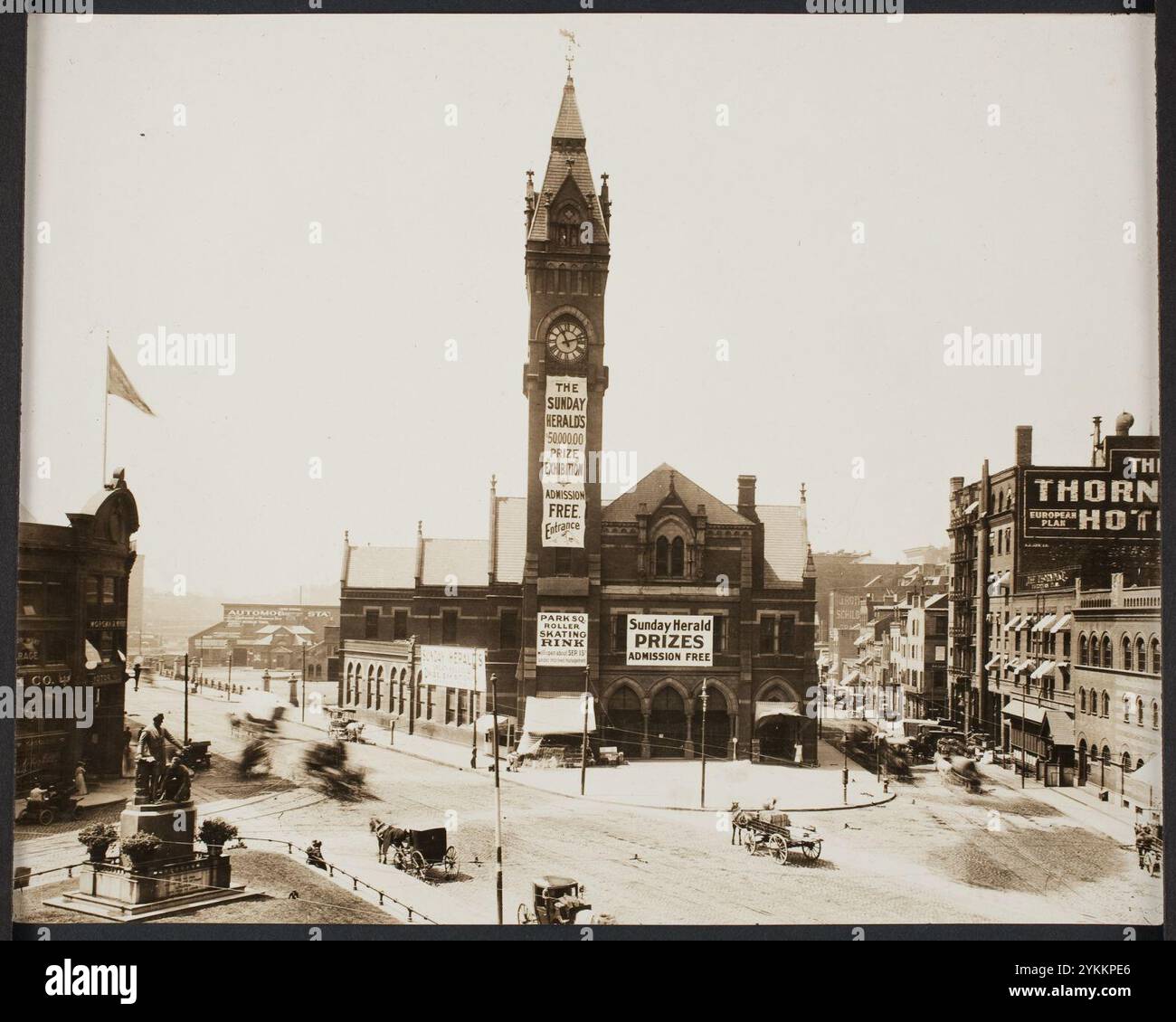 Boston and Providence Railroad terminal, circa 1907 Stock Photo - Alamy