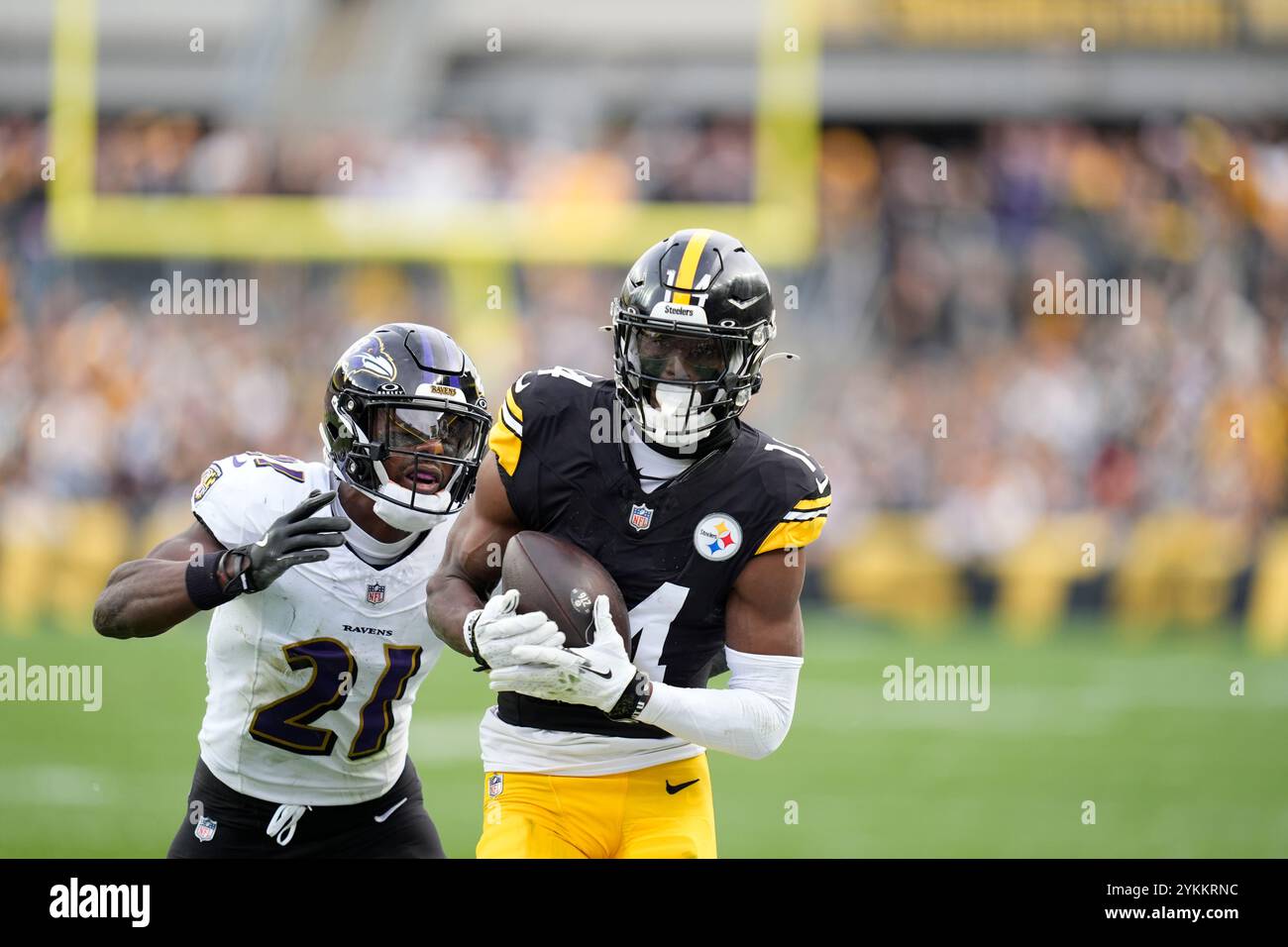 Pittsburgh, Pa, USA. 17th Nov, 2024. November 17, 2024: George Pickens ...