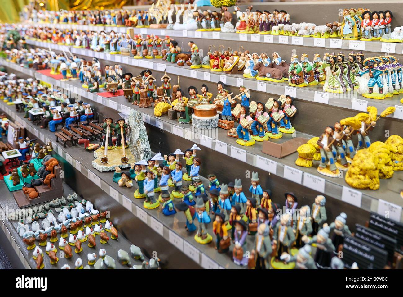 Marseile, France. 17th Nov, 2024. Santons from Provence are displayed ...
