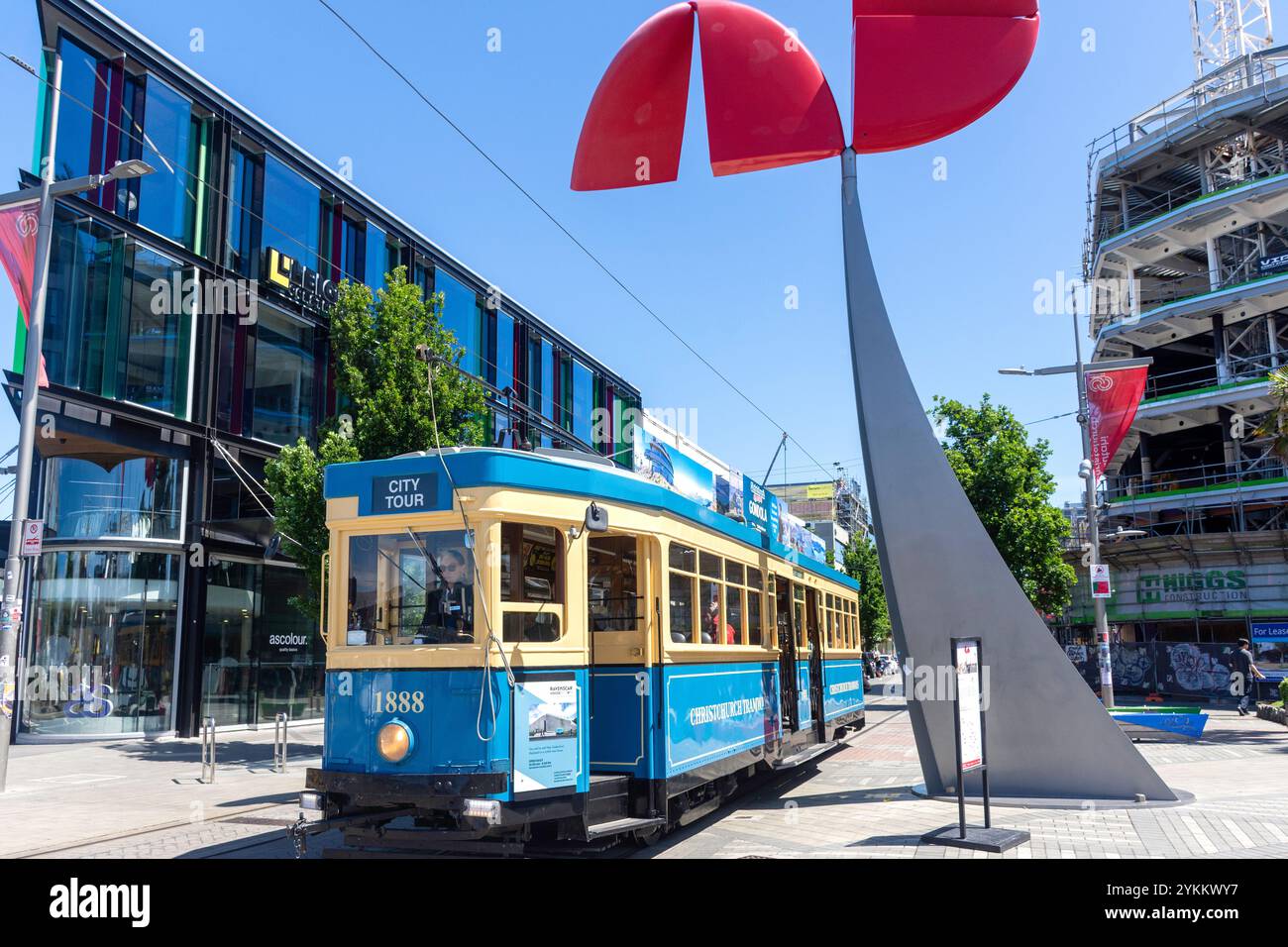 Sculpture christchurch tramways city tour tram trams ride rides hi-res ...