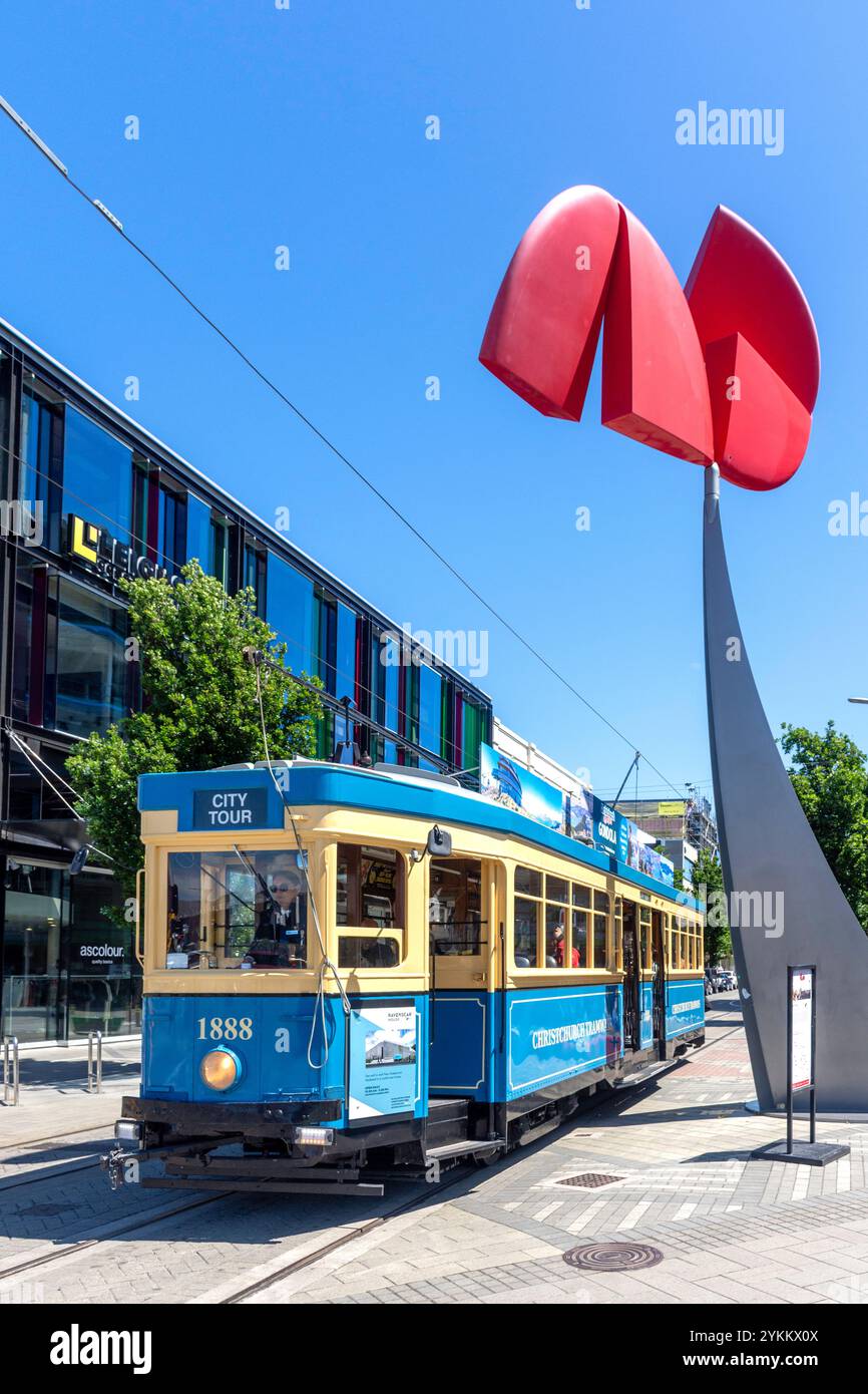 Sculpture christchurch tramways city tour tram trams ride rides hi-res ...