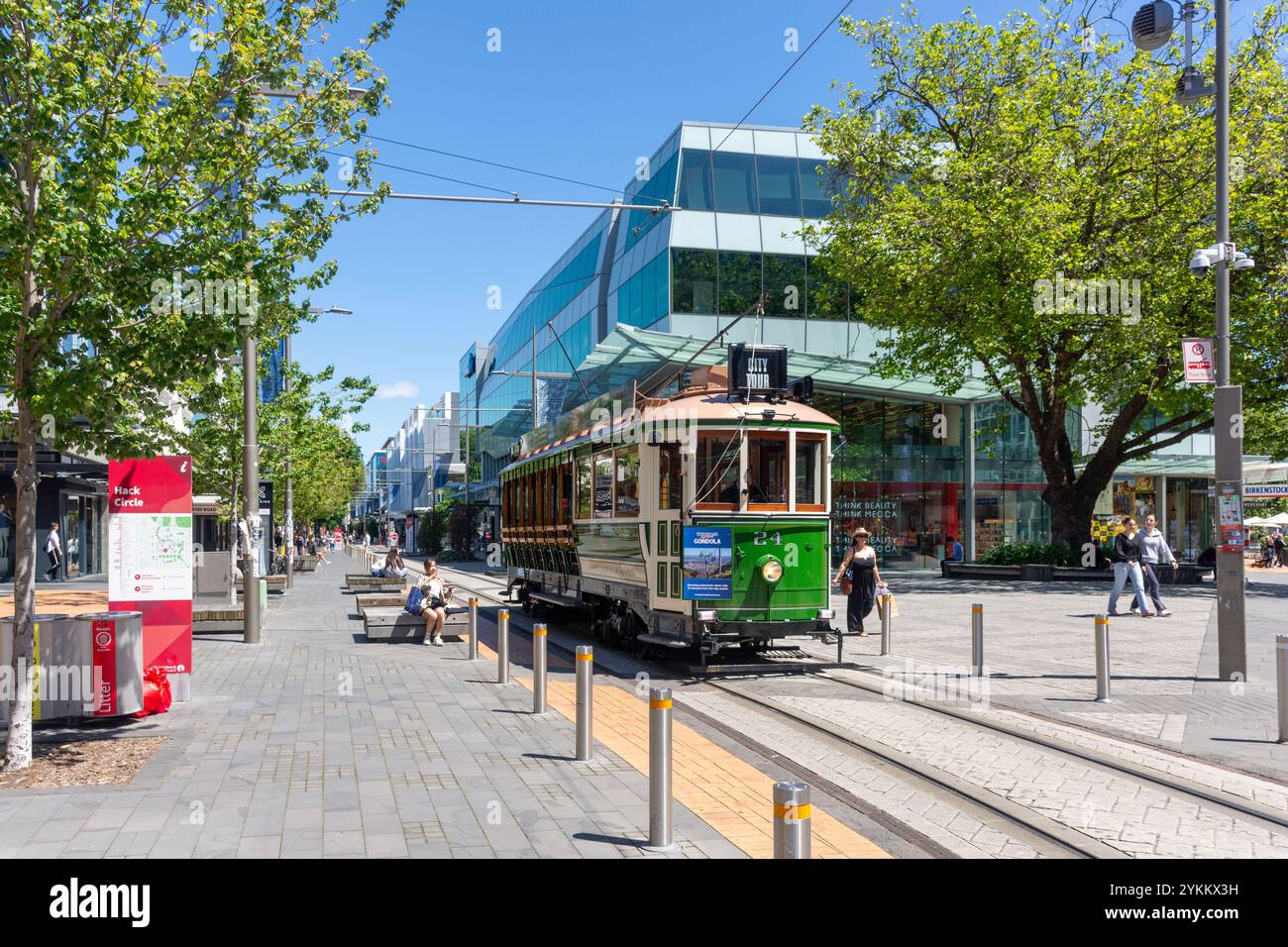 Christchurch Tramways City Tour Tram, Cashel Street, Christchurch ...