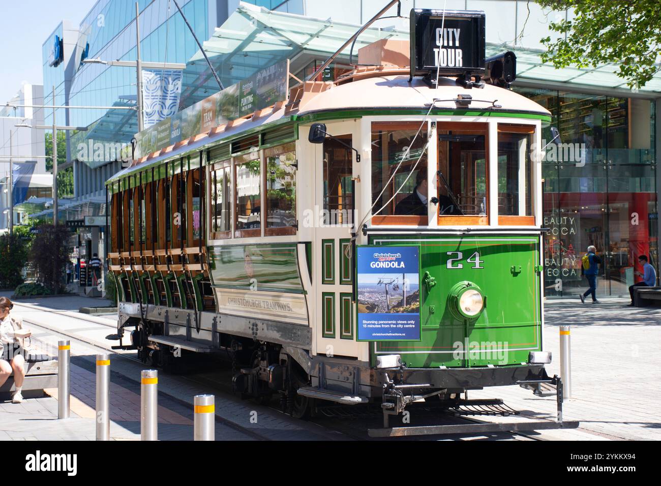 Christchurch Tramways City Tour Tram, Cashel Street, Christchurch ...