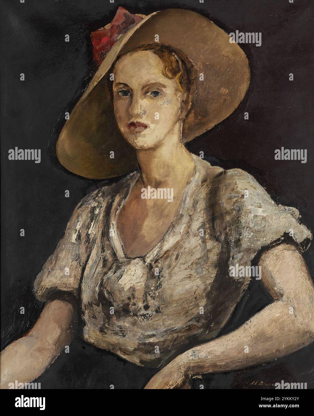 Boussingault, Portrait de jeune fille (la petite Rachel Stock Photo - Alamy