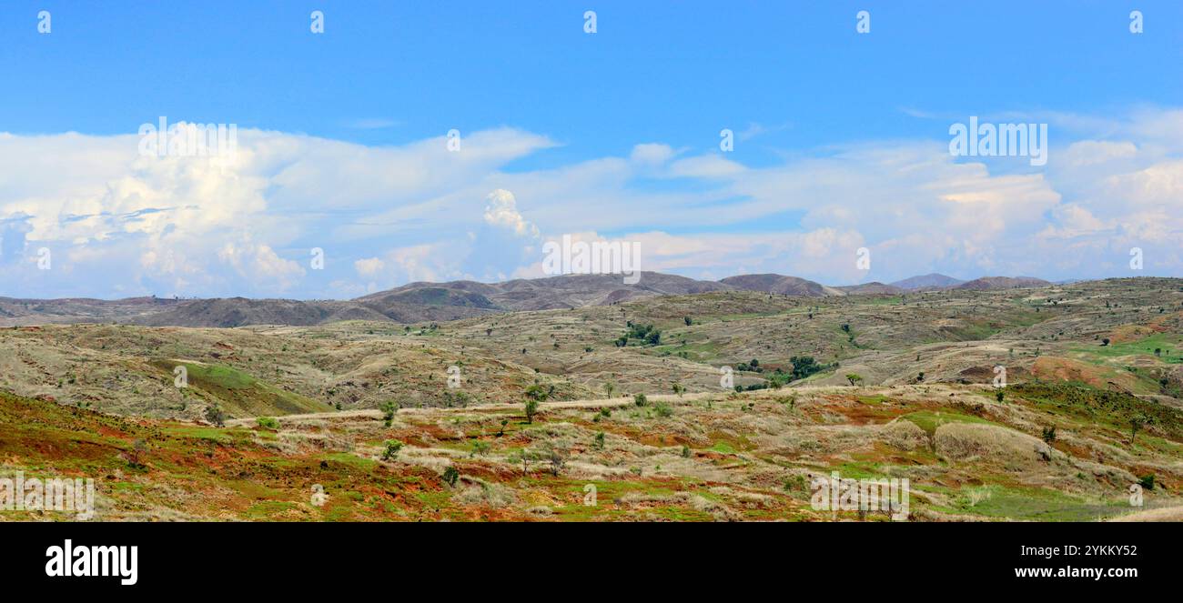 Beatuiful landscapes in the Central Highalnds in Madagascar Stock Photo ...