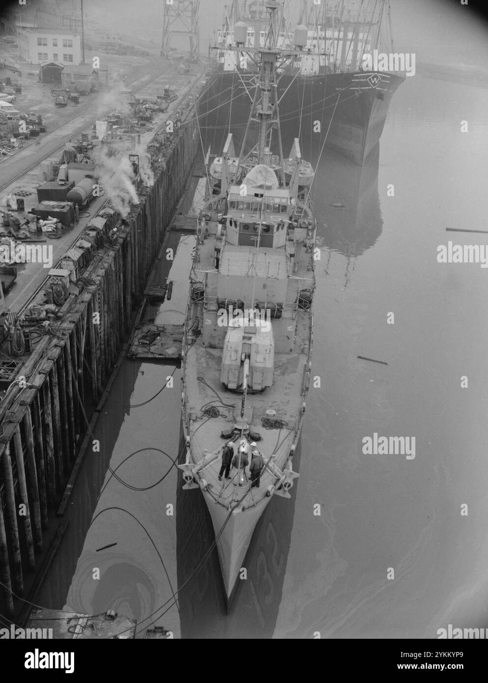 Bow view of USS Weiss (APD-135), circa in January 1964 Stock Photo - Alamy