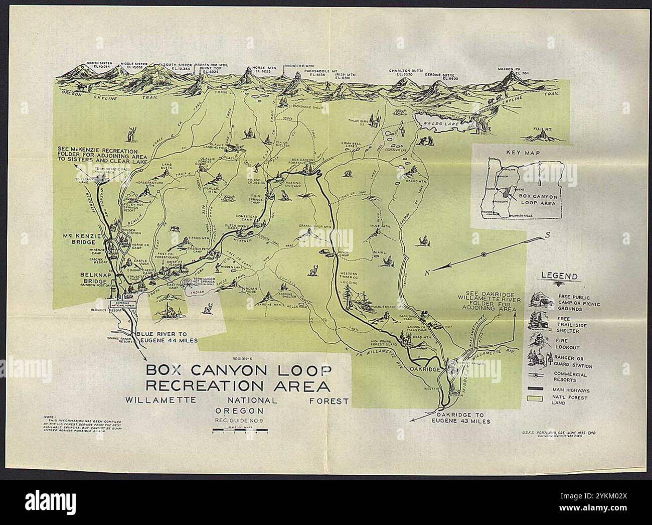 Box Canyon Loop Recreation Area, Willamette National Forest, Oregon ...