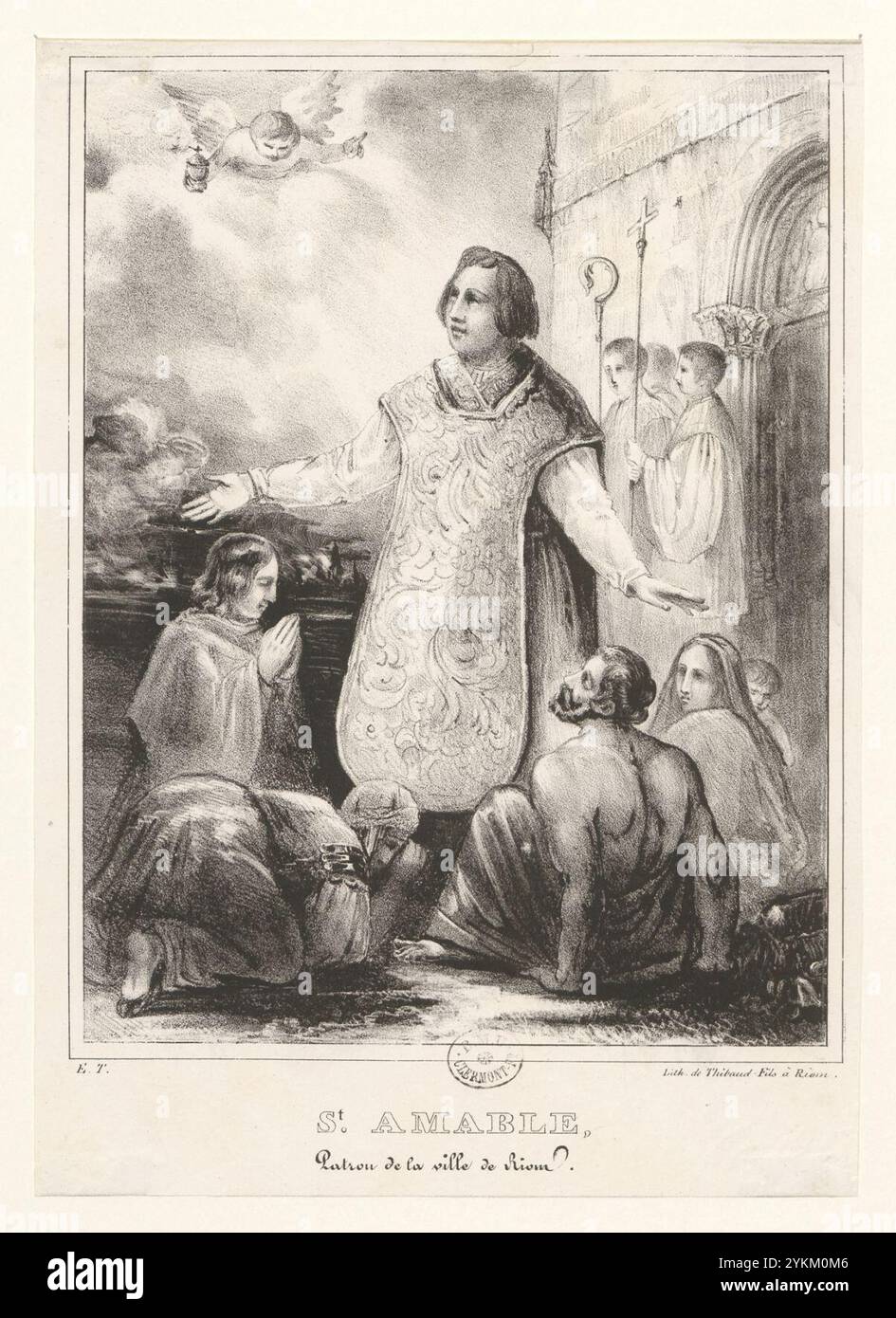 35 - St Amable, Patron de la ville de Riom Stock Photo - Alamy