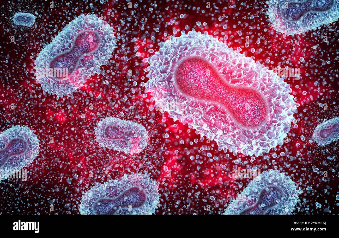 MPOX Virus Outbreak or monkeypox viral disease background as dangerous ...