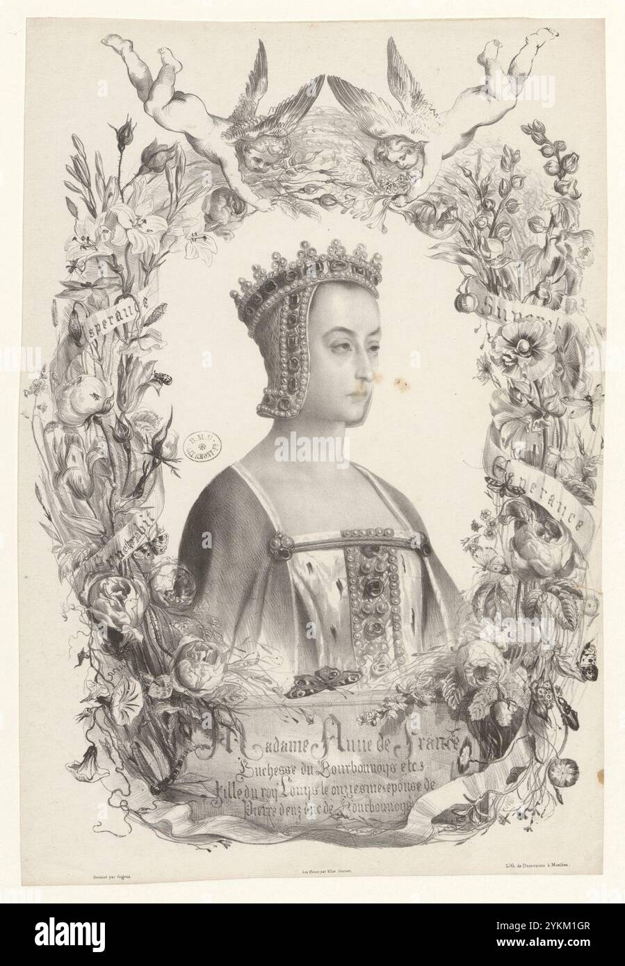 411 - Madame Anne de France, duchesse de Bourbonnoys etc, fille du roy ...