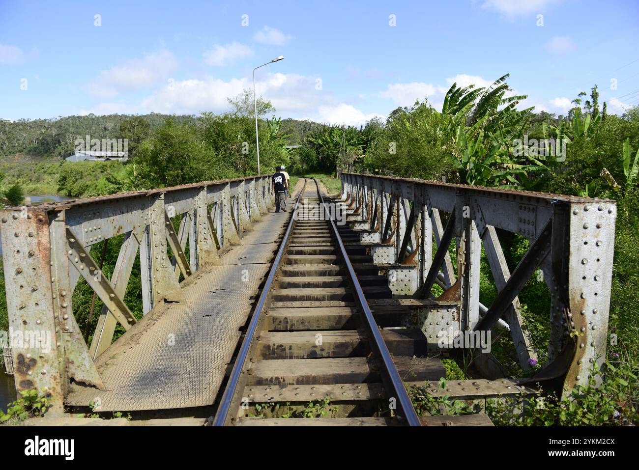 Train going through railway bridge hi-res stock photography and images ...