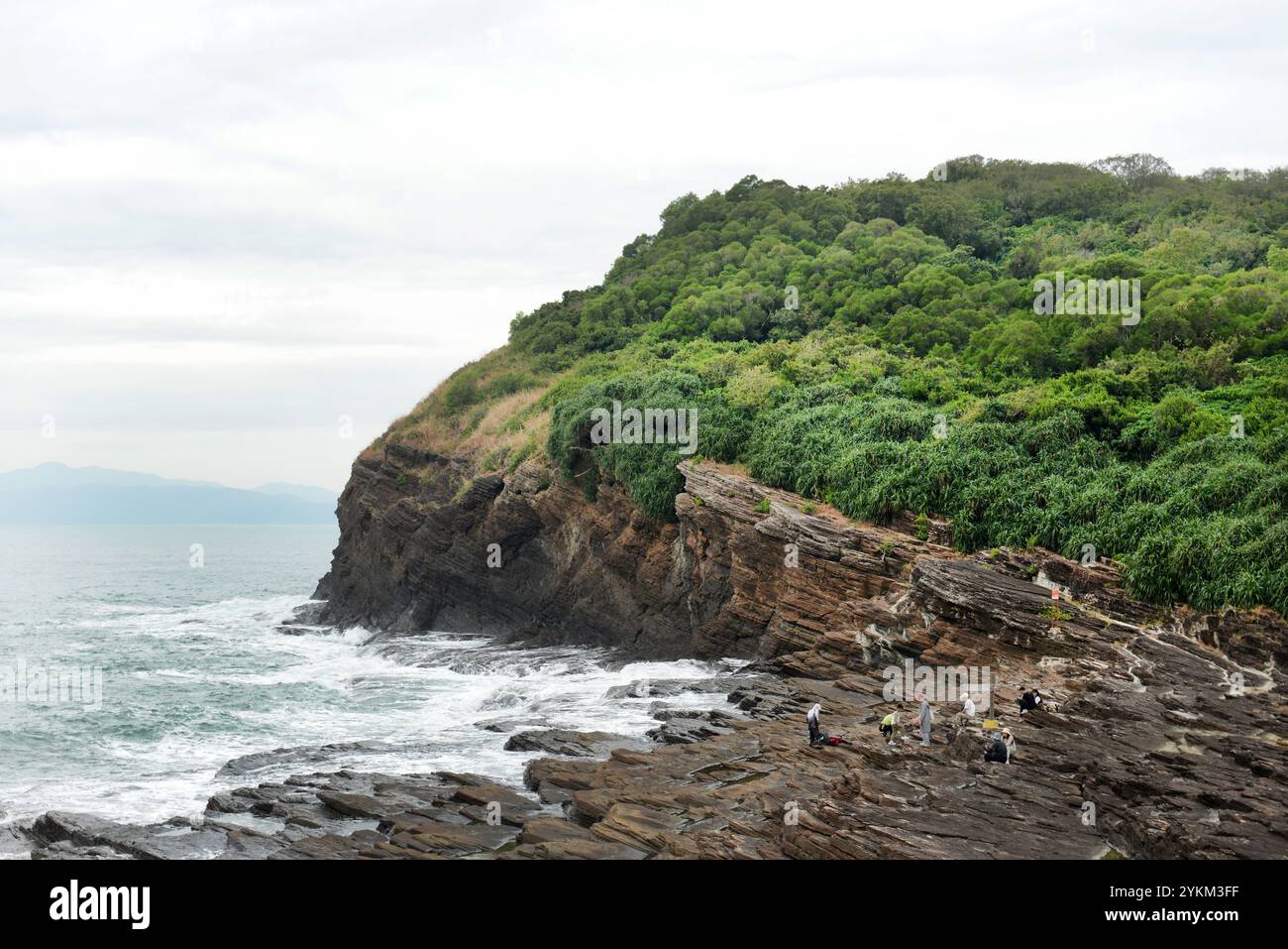 Beautiful rocky coastline in Tung Ping Chau island in Hong Kong Stock ...