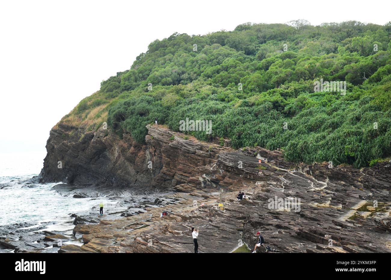 Beautiful rocky coastline in Tung Ping Chau island in Hong Kong Stock ...