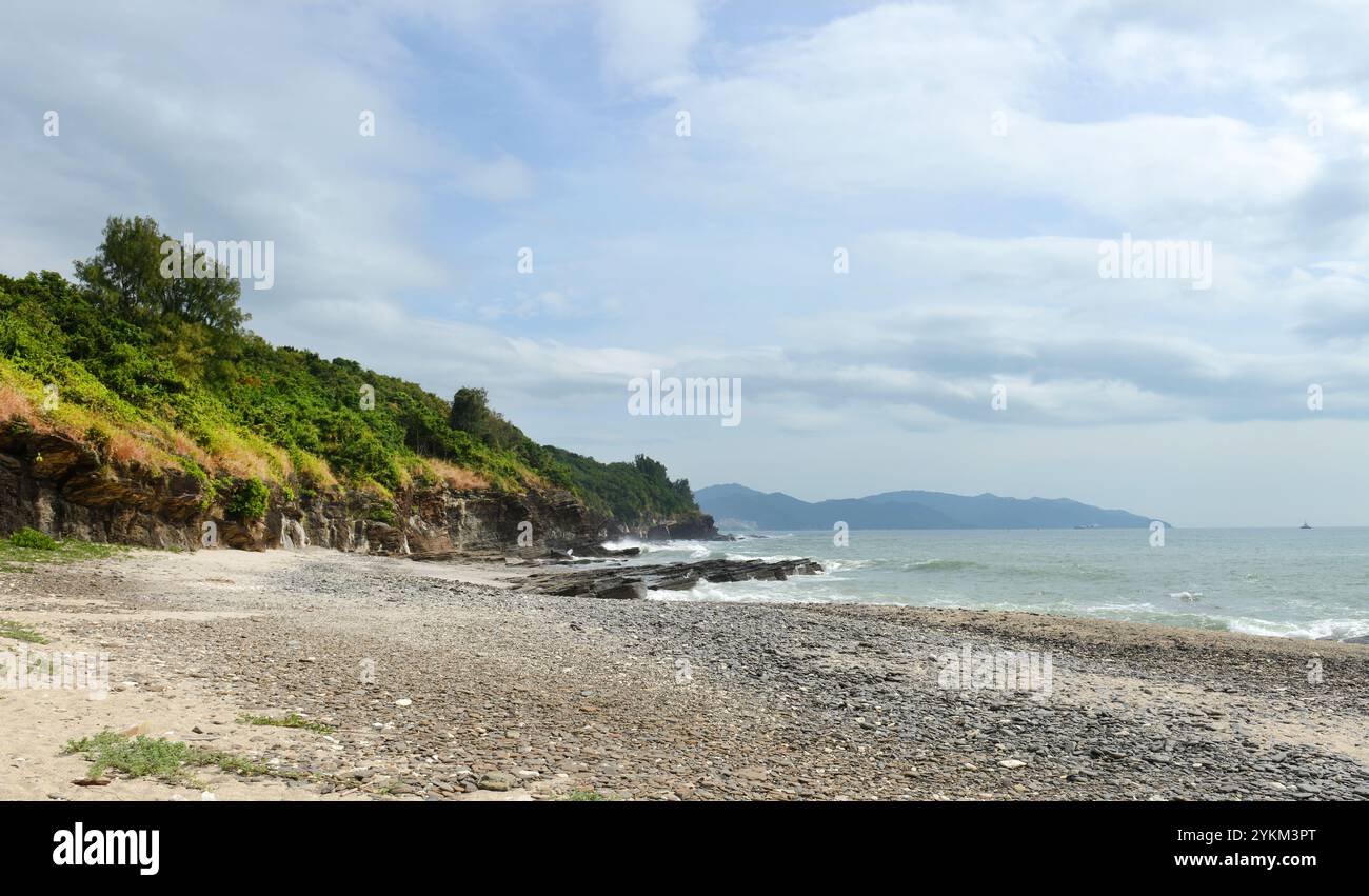Coastal landscapes in the western part of Tung Ping Chau island in Hong ...