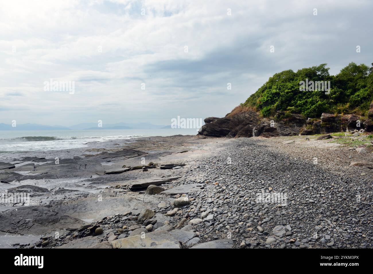 Coastal landscapes in the western part of Tung Ping Chau island in Hong ...