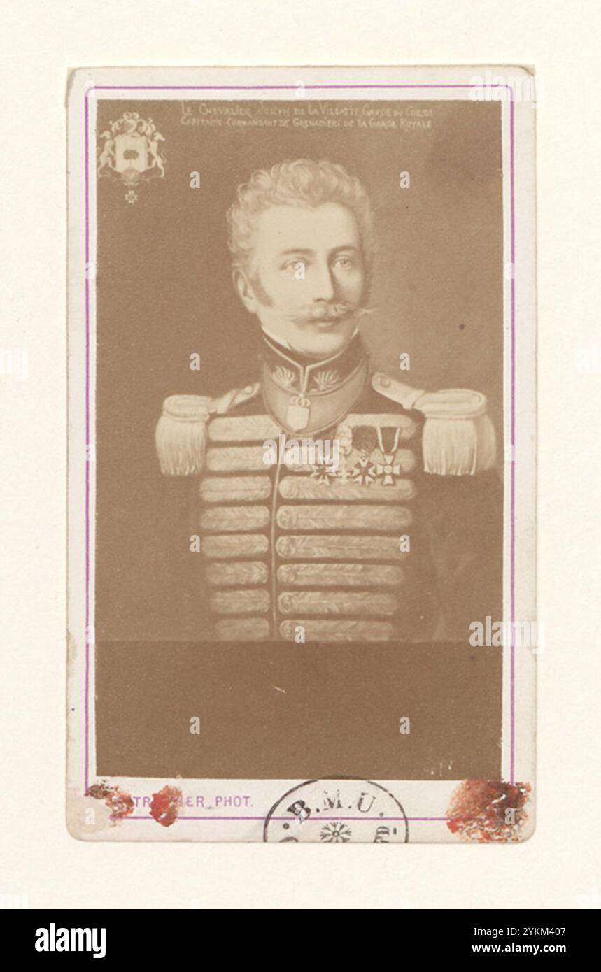 1463 - Le Chevalier Joseph de La Villatte, Garde du Corps, Capitaine ...