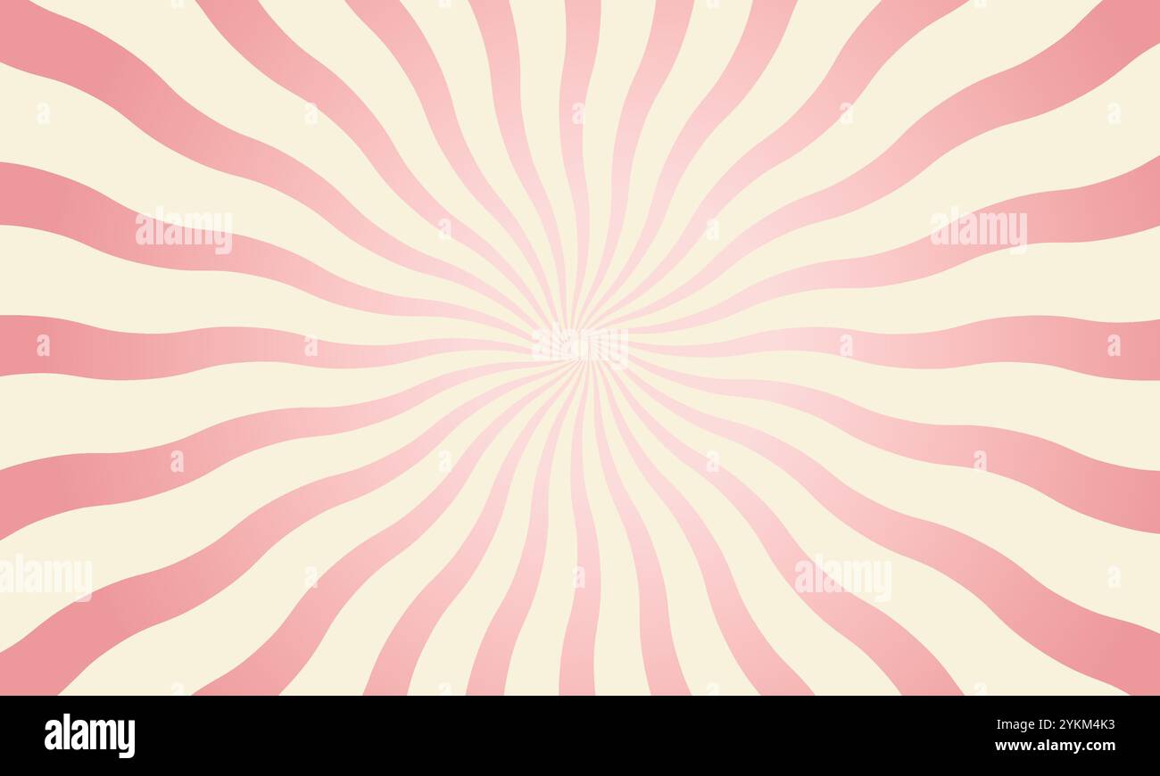 Pink Ice Cream Swirl Background. Candy Lollipop Vortex Pattern with ...