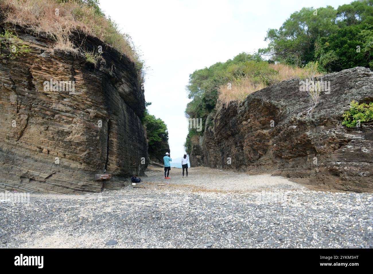 Cham Keng Chau passage in Tung Ping Chau island in Hong Kong Stock ...