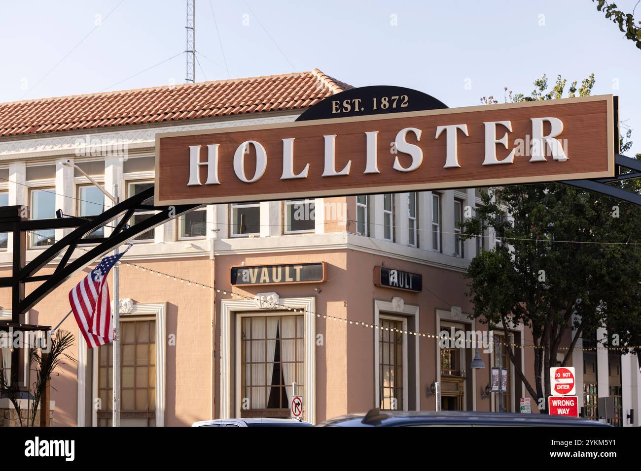 Hollister, California, USA - September 2, 2024: Afternoon light shines ...