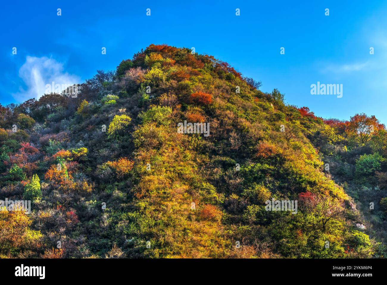 Fall Colors Mountain Badaling Beijing China. Mountain where Badaling ...