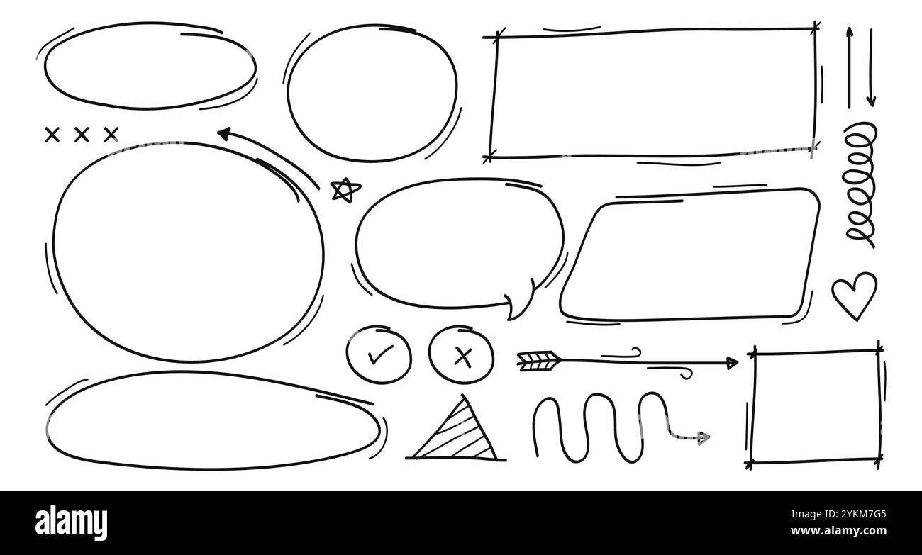 Hand drawn doodle style collection .Vector illustration Stock Vector ...