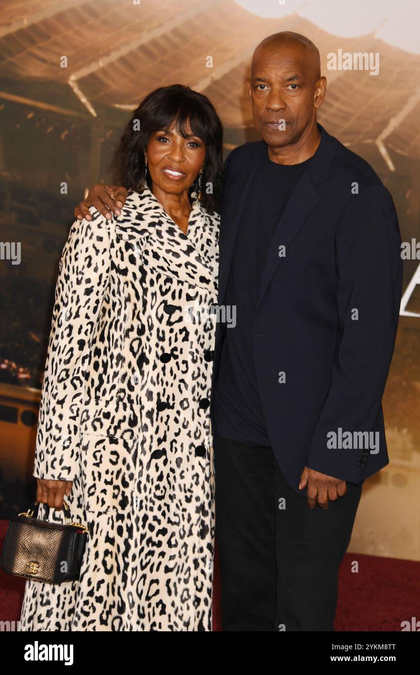 Hollywood, Ca. 18th Nov, 2024. Pauletta Washington and Denzel ...