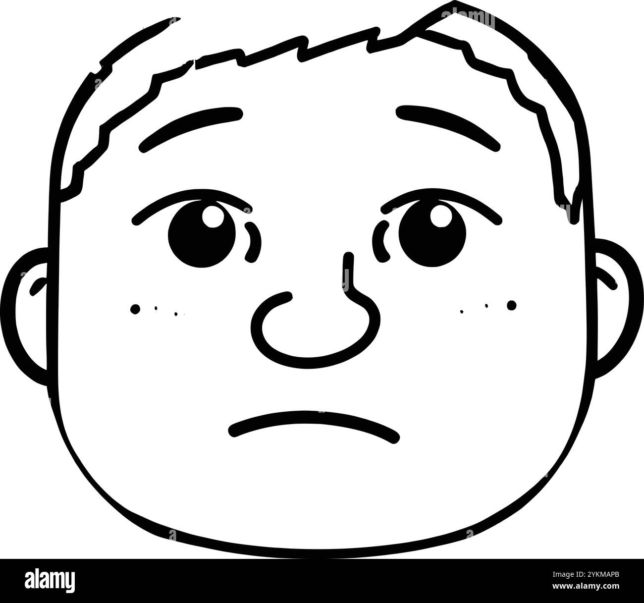 A simple line drawing of face Stock Vector Image & Art - Alamy