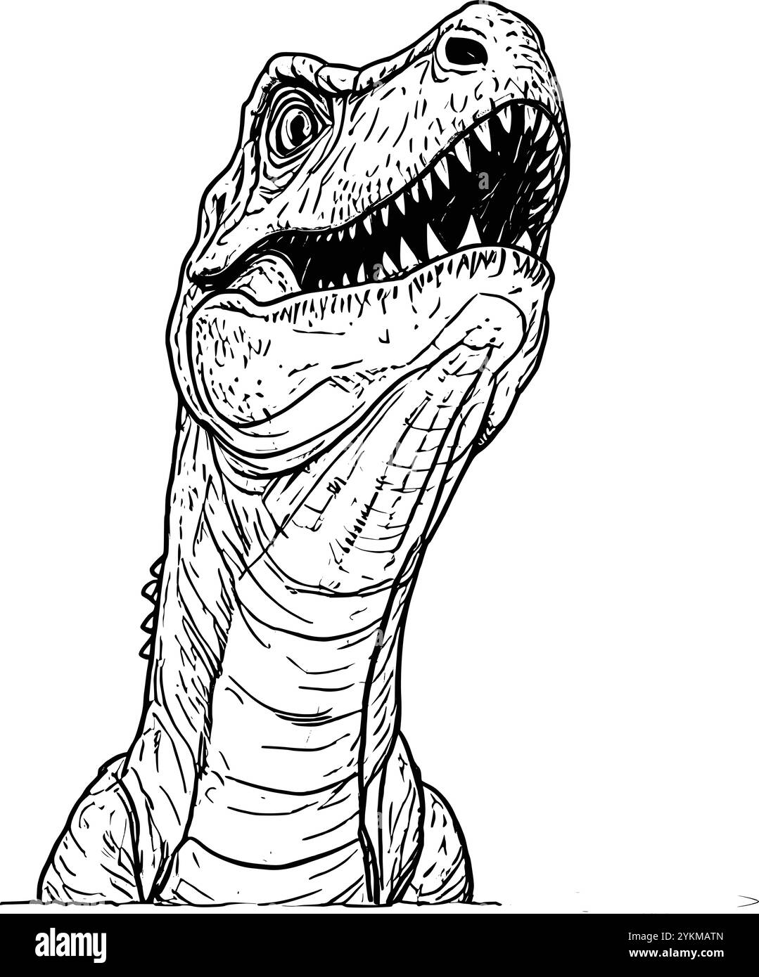 A detailed line drawing of a dinosaur, a heavily armored dinosaur with ...