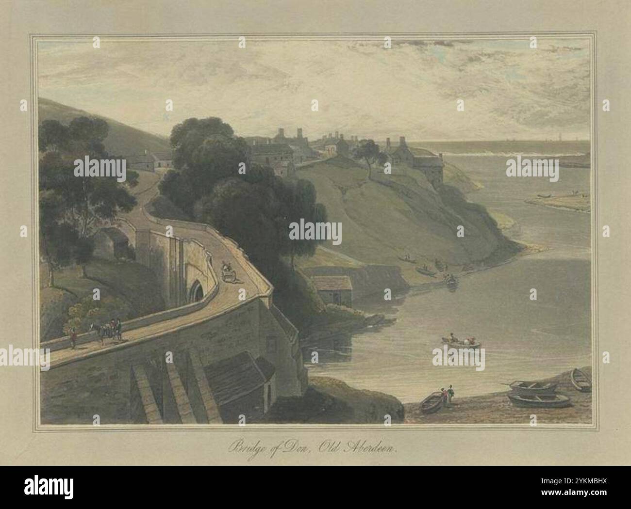 Bridge of Don, Old Aberdeen - William Daniell Stock Photo - Alamy