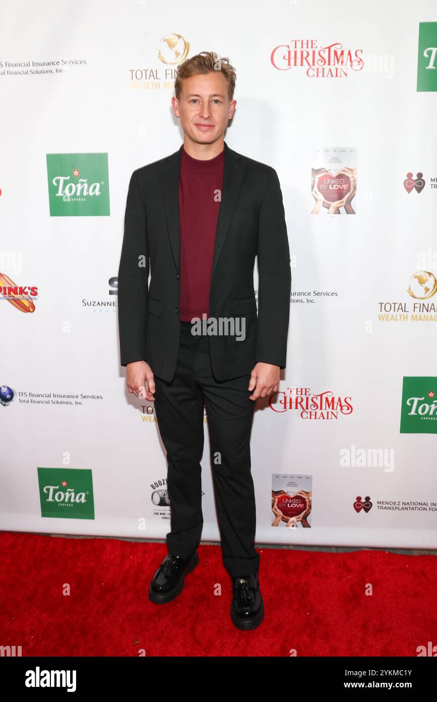 Toluca Lake, California, USA. 17th November, 2024. Actor Logan Coffey ...