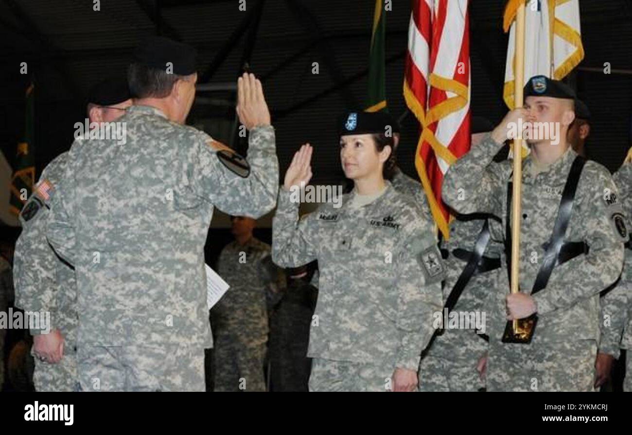 Brig. Gen. Colleen McGuire takes oath of office in Washington DC in ...