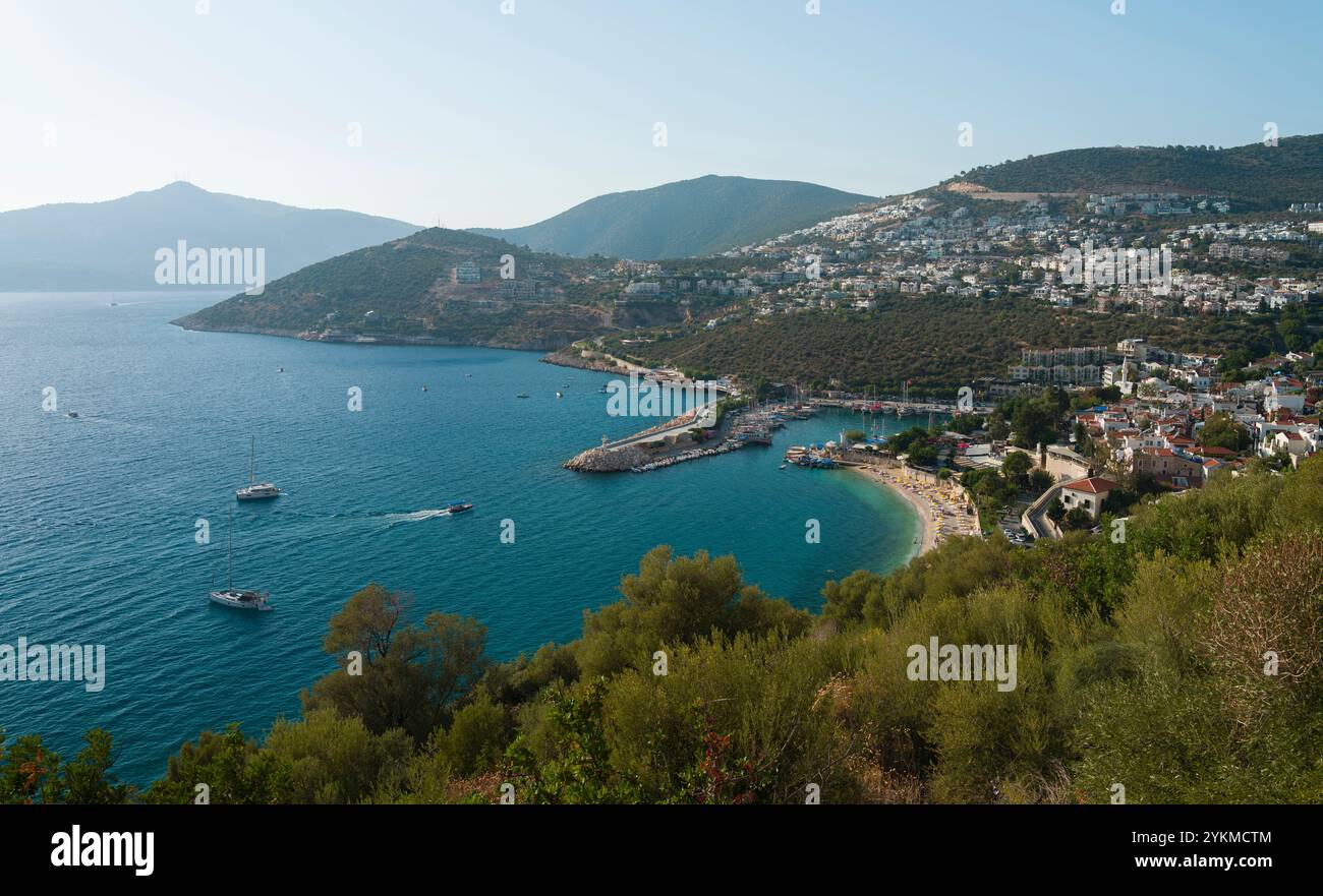 Kalkan resort and beach. It is a popular tourist destination in the ...
