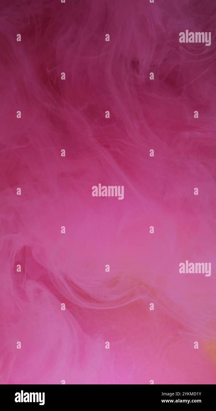 Glittering cloud. Paint splash water. Defocused pink color vapor cloud ...