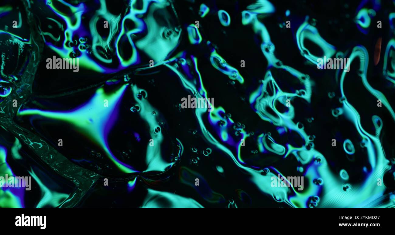 Psychedelic wave. Rainbow overflow. Mystical luminosity damaged surface ...