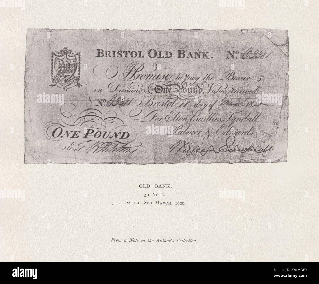 Bristol Old Bank £1 note Stock Photo - Alamy