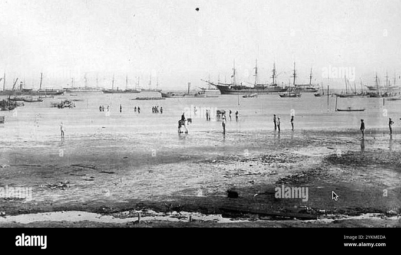 British fleet, Annesley Bay, 1867 Stock Photo - Alamy