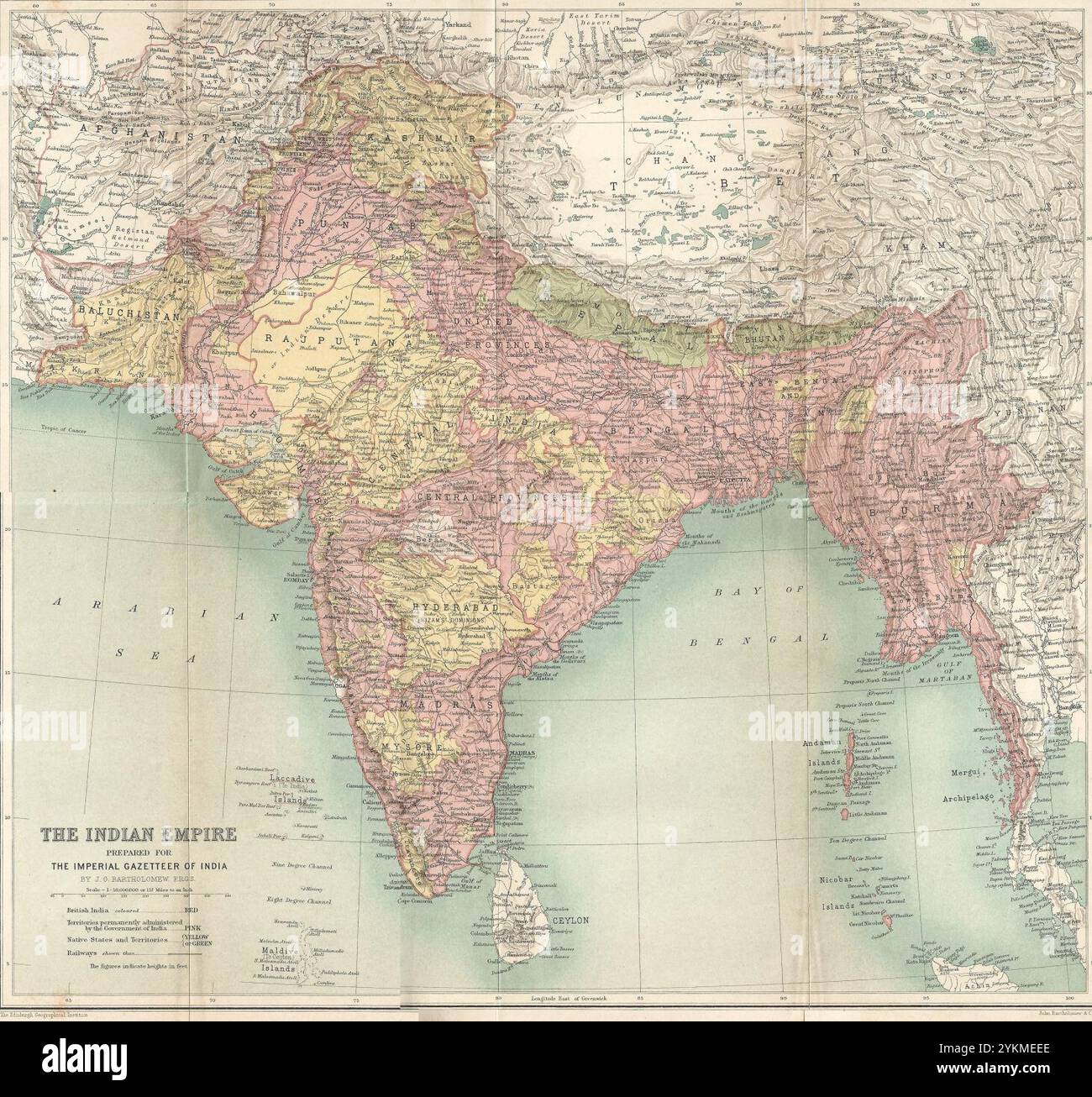 British Indian Empire Imperial Gazetteer of India 1908 High Resolution ...