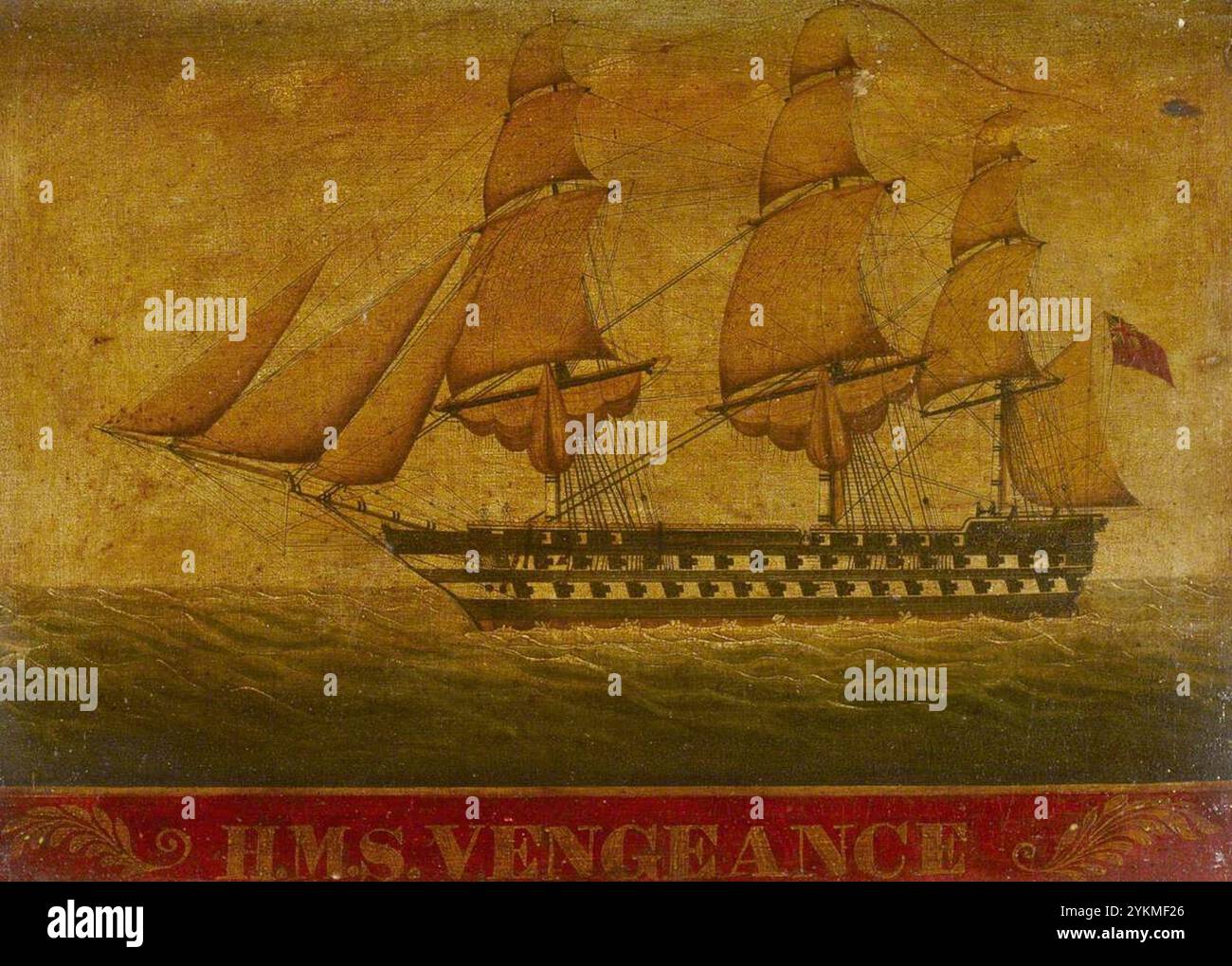 British School - HMS 'Vengeance' Stock Photo - Alamy