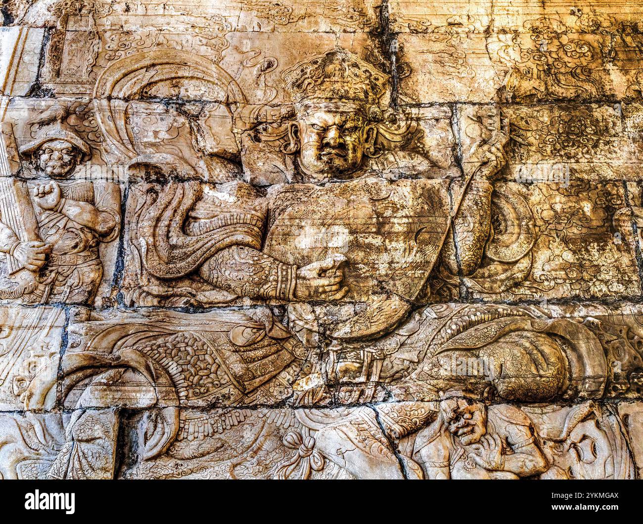 Guardian Deva King East Carving Cloud Platform Arch Great Wall ...