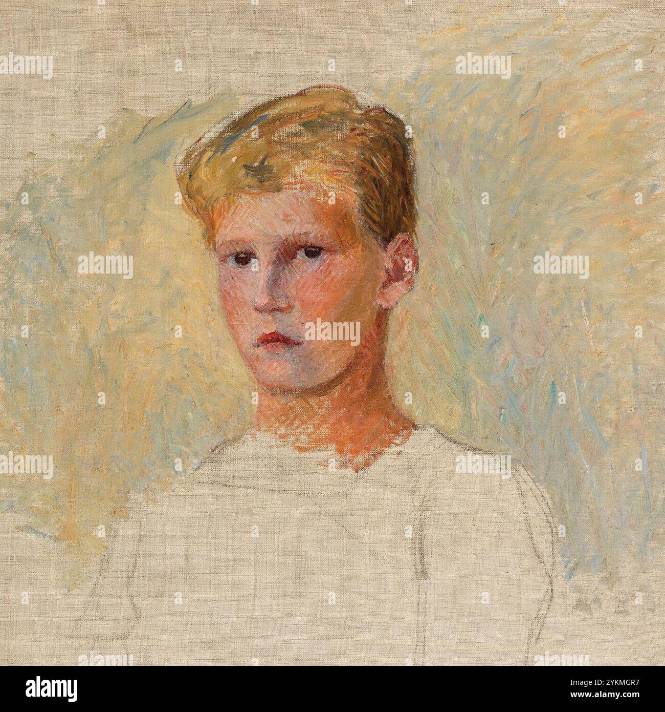 Broncia Koller-Pinell Porträt eines Knaben Stock Photo - Alamy