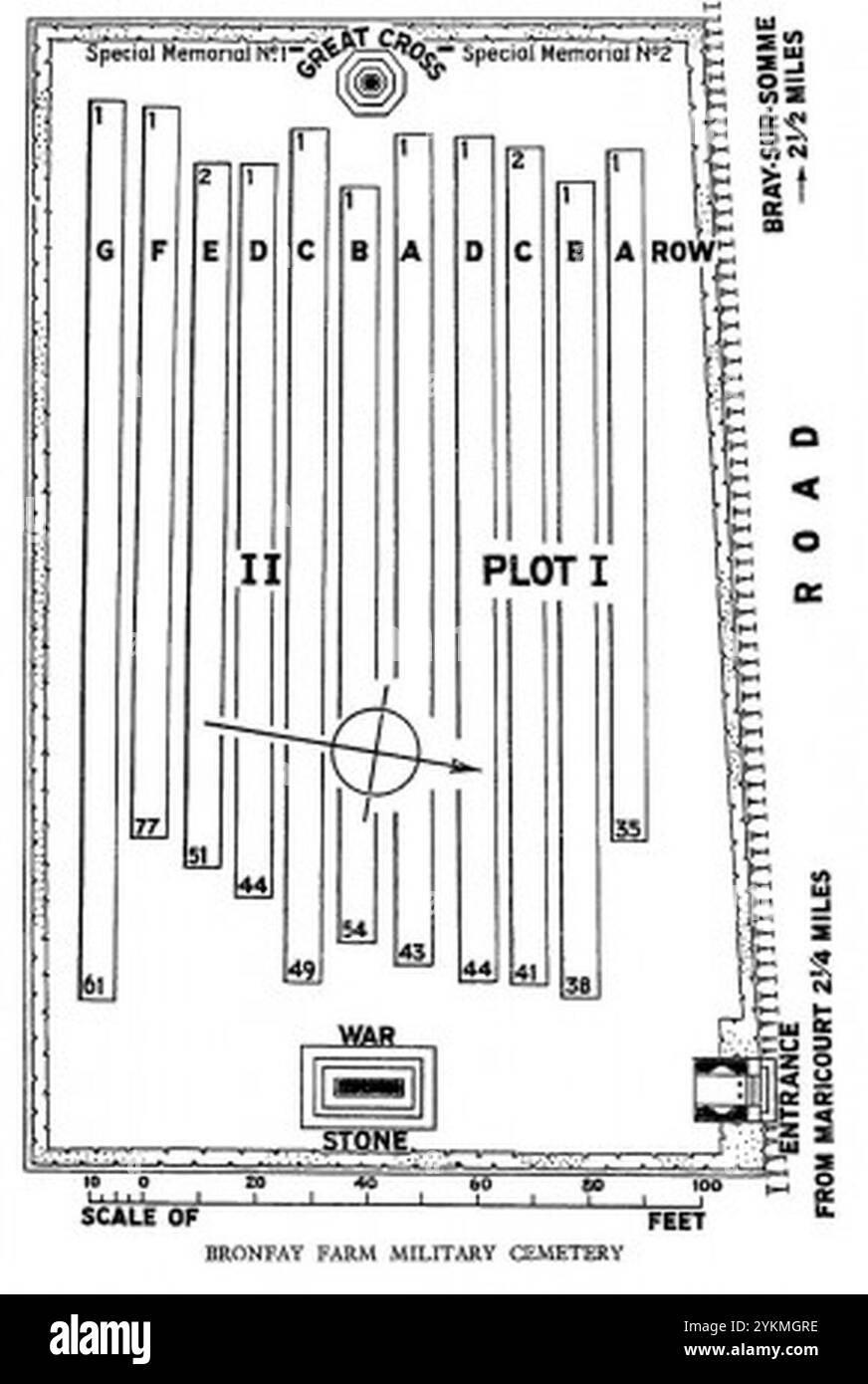 Bronfay farm military cemetery hi-res stock photography and images - Alamy