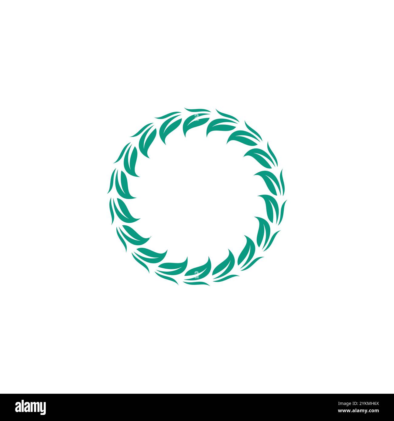 Circle Leaf Icon Design. Organic Logo vector Stock Vector Image & Art ...