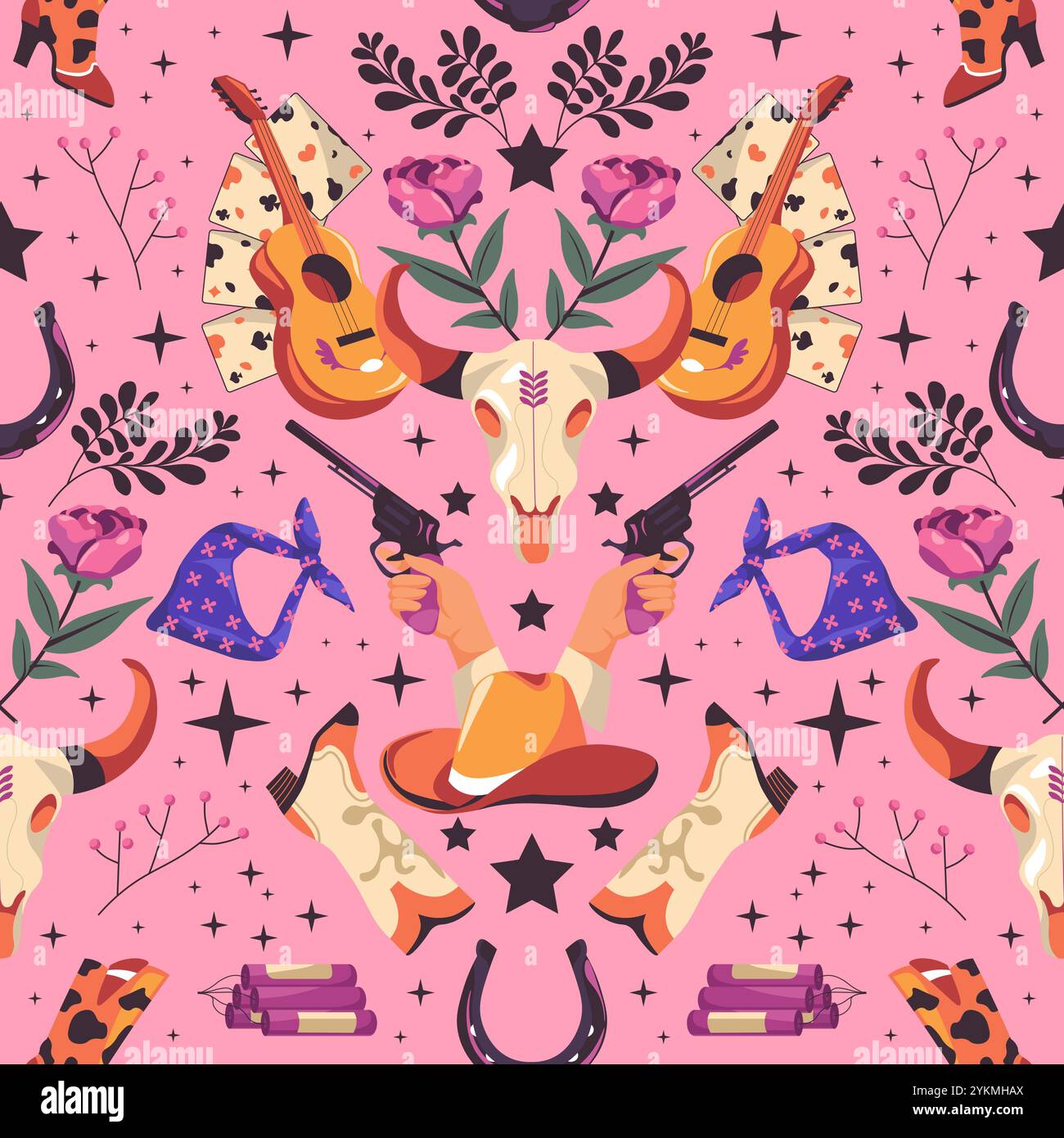 Western style guitar Stock Vector Images - Alamy