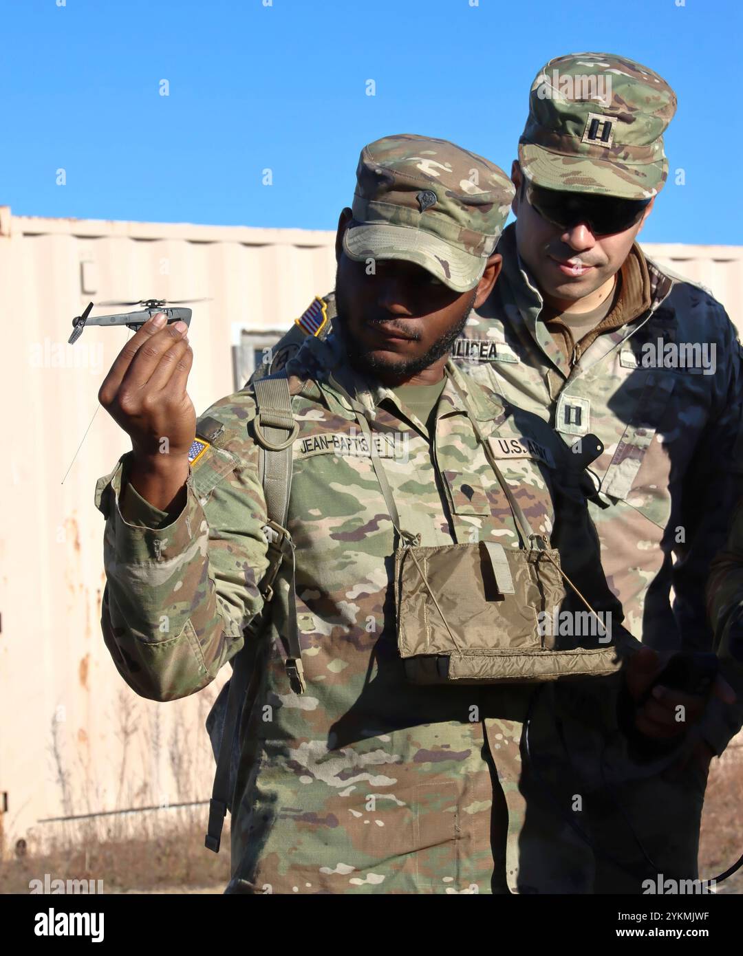 Soldiers from B Co., 1 BN 69 INF learn about the capabilities of the ...