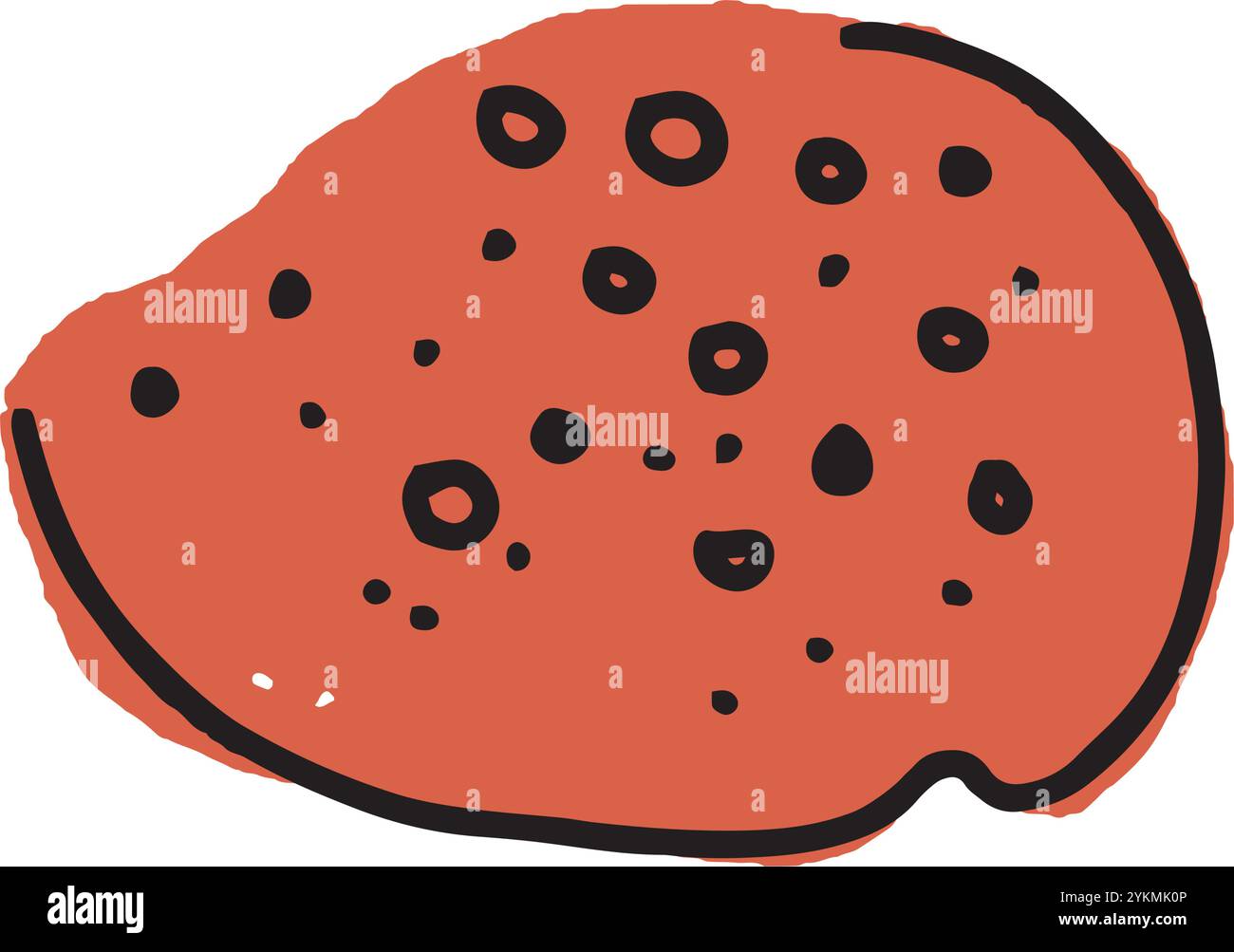 Abstract Red Sea Shell Illustration Stock Vector Image & Art - Alamy